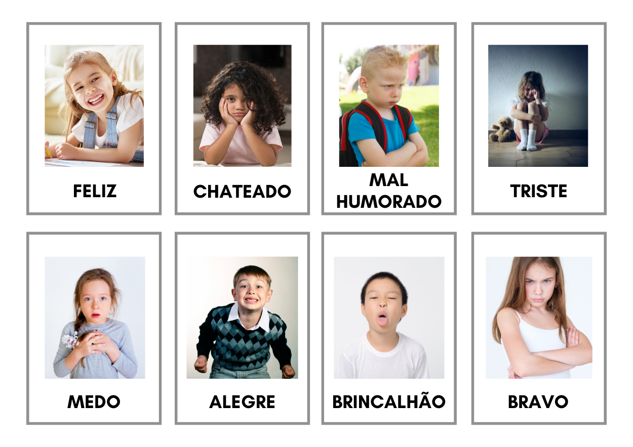 CARDS PARA TRABALHAR EMOÇÕES E SENTIMENTOS – Loja – Portfolio do Brincar